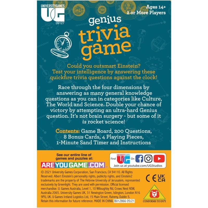 EINSTEIN - Genius Trivia Game (Lagoon) – Gumnut