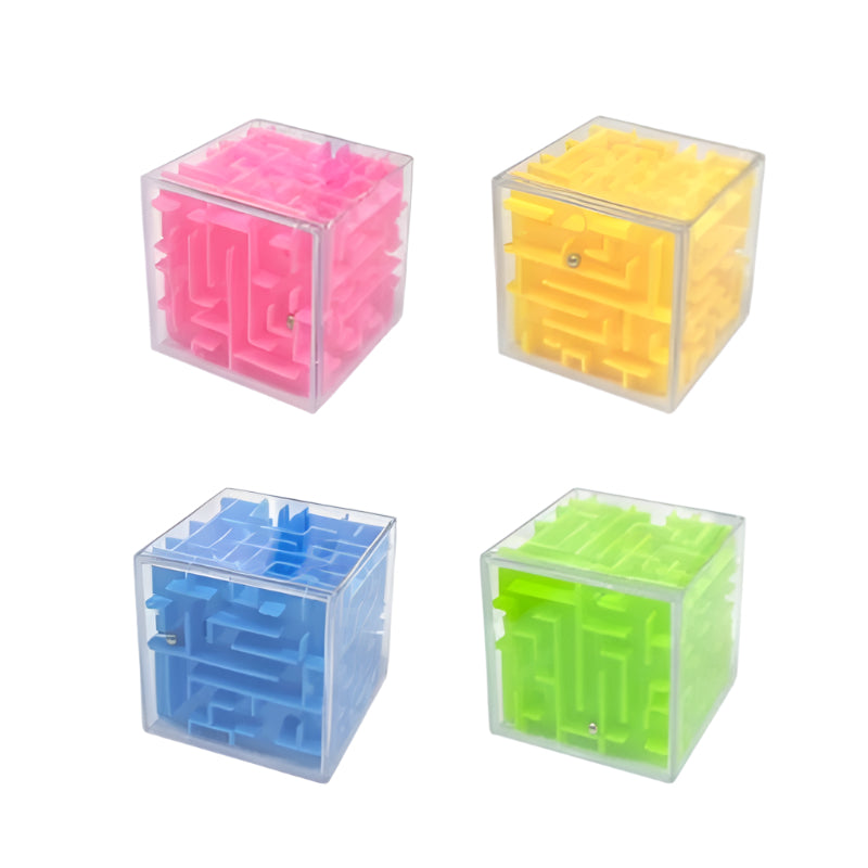 Brain Maze Puzzle Cube (Assorted Colours) – Gumnut