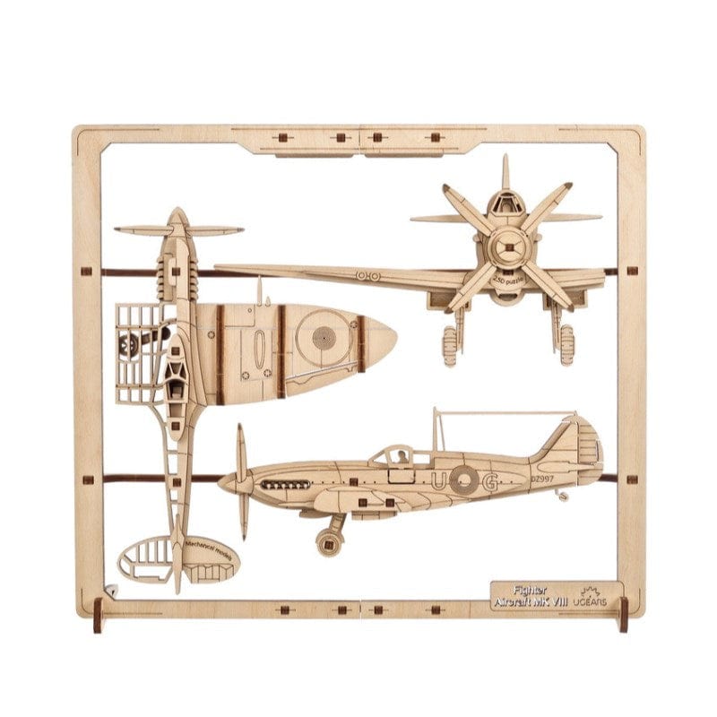 Ugears - Fighter Aircraft 2.5D Puzzle – Gumnut